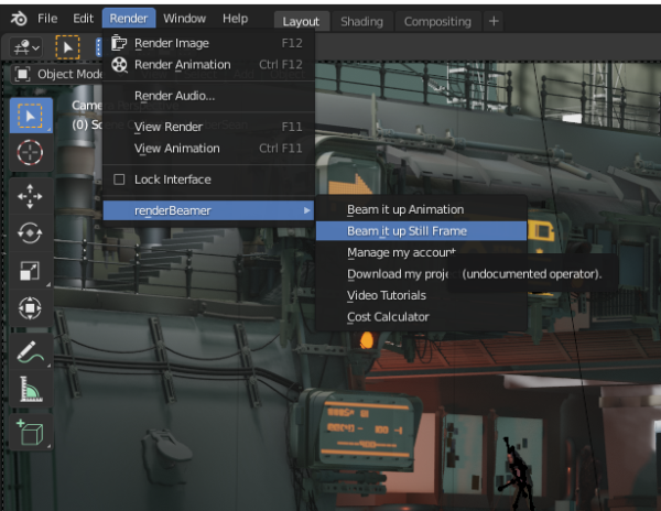 Garage workflow for Blender and Cycles rendering - VFXRendering