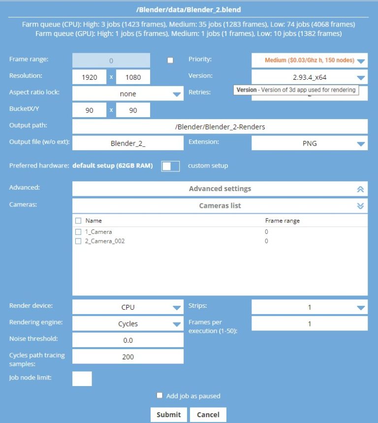 Garage workflow for Blender and Cycles rendering - VFXRendering