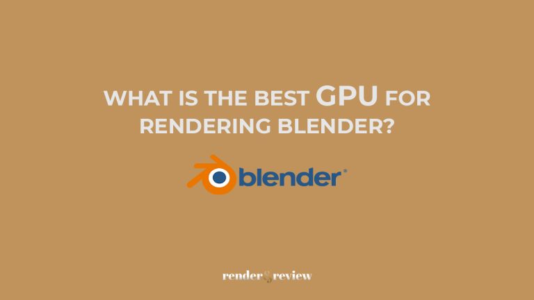 What is the Best GPU for rendering Blender? - VFXRendering