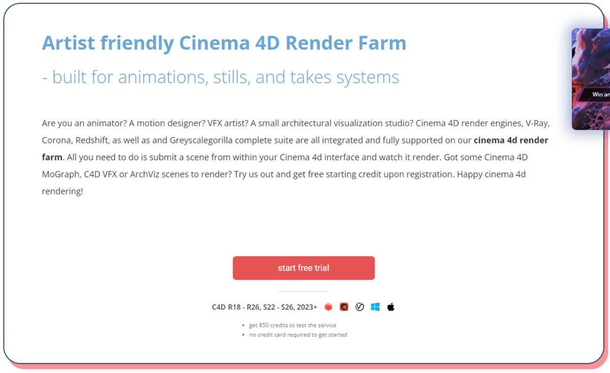 Top 5 Best C4D Vray Render Farm - VFXRendering
