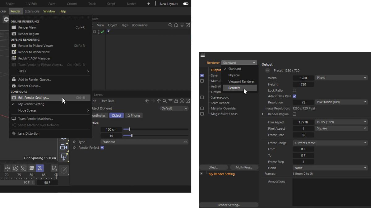 How to Render with Redshift in C4D? - VFXRendering