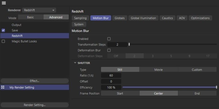 How to add Motion Blur to Cinema 4D viewport render? - VFXRendering